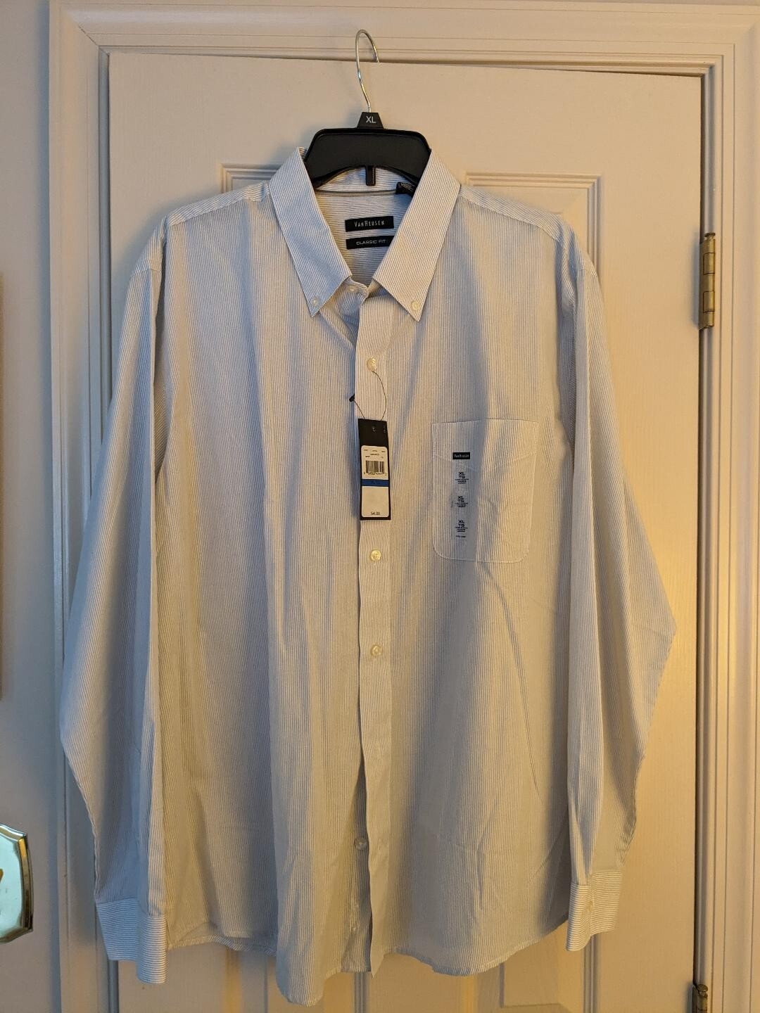 Van Husen Men's 17 - 17 1/2 Size XL Striped Button Down Shirt Classic ...