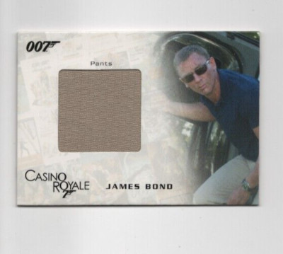 DANIEL CRAIG 2008 JAMES BOND CASINO ROYALE RITTENHOUSE SET WORN PATCH # ...