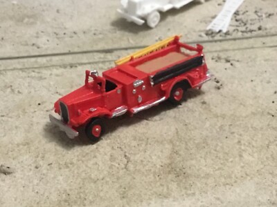 N Scale Fire Truck Engine Mack L Pumper Open cab 3d printed unpainted ...