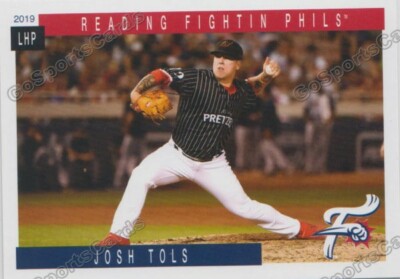 2019 Reading Fightin Phils Update Josh Tols RC Rookie Philadelphia ...