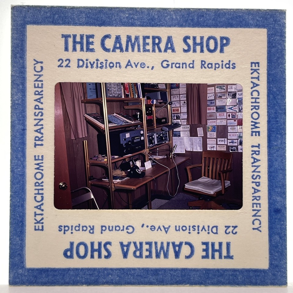 Vintage 60s 35mm Slide Large At Home Ham Radio Set Up Station #6 | eBay