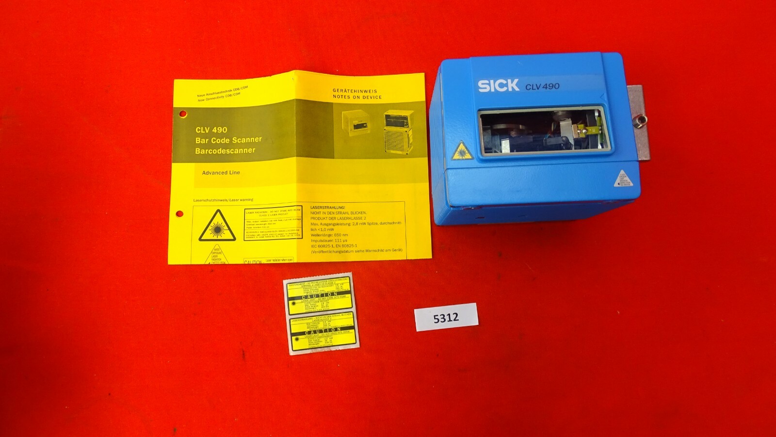 Barcode Scanner Sick CLV490-0010 Sick 1017763 06130104 | eBay