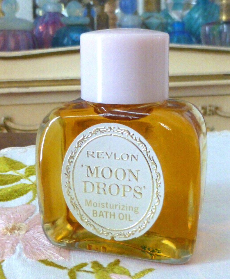 VTG 1970s Revlon MOON DROPS Moisturizing Bath Oil 2 Oz 60ml Splash ...