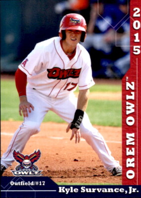 2015 Orem Owlz Grandstand #28 Kyle Survance, Jr. Jerseyville Texas ...
