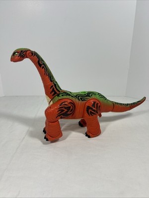Fisher Price IMAGINEXT Thunder the Dinosaur Brontosaurus Stomp & Roar ...