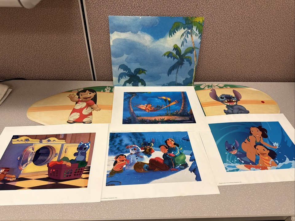 Exclusive Disney Store Lilo and Stitch Lithograph Portfolio Set of 4 ...