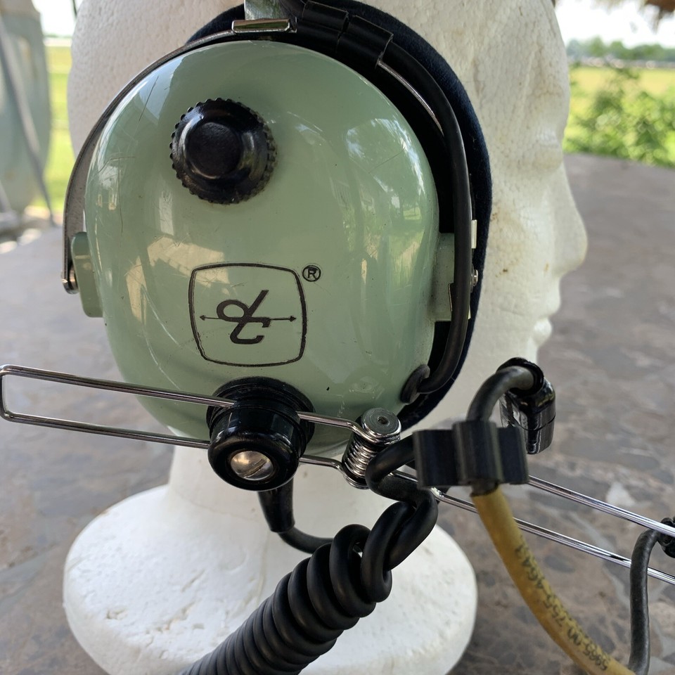 DC David Clark Aviation Pilot Flight Headset Headphones Microphone | eBay