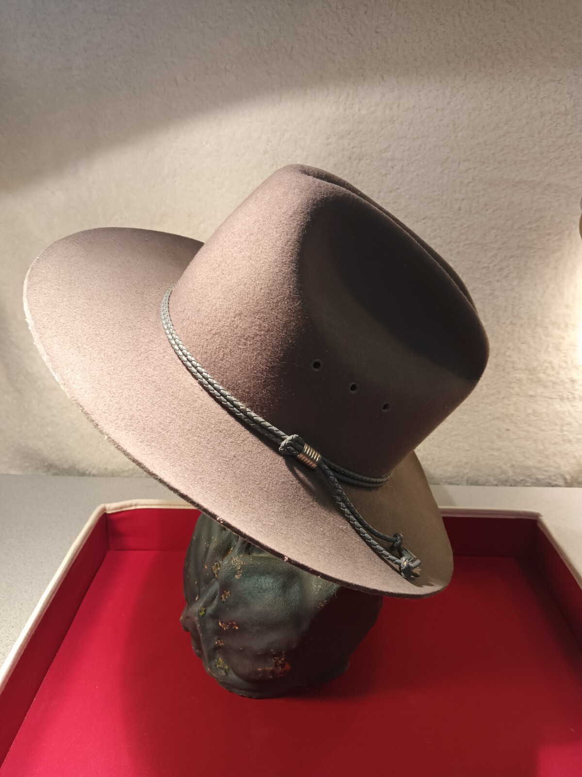 VINTAGE BAILEY WRANGLER 100 % WOOL COWBOY HAT WPL 5923 SIZE 7 1/4 MADE ...