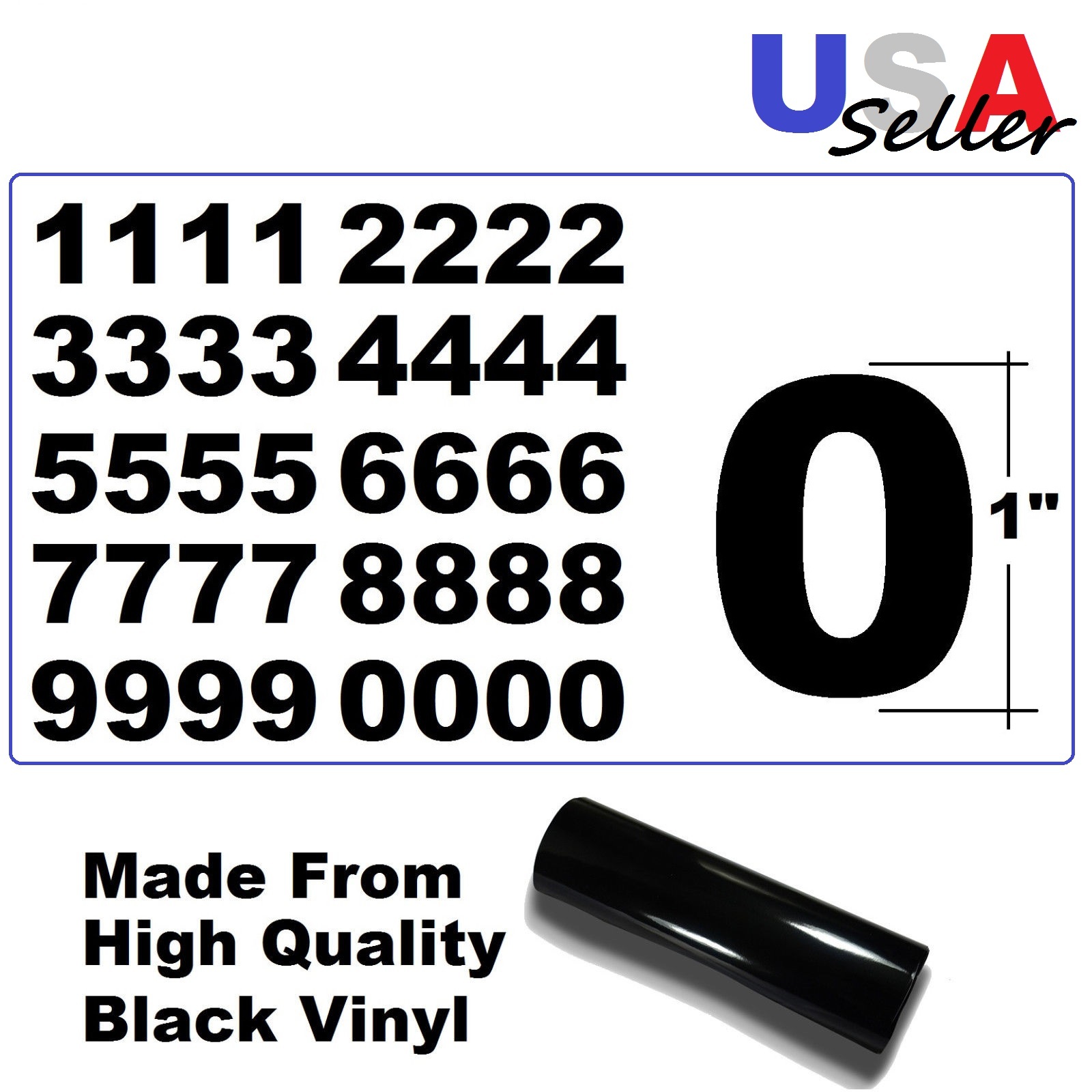 Set Of 4 Vinyl MailBox, toolbox, lockers - 1" Decals Stickers - 40 ...