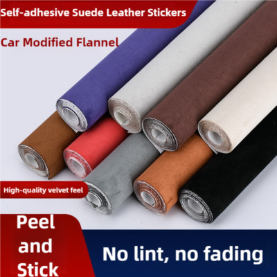 Alcantara Style Self Adhesive Car Interior Vinyl Wrap Faux Suede Fabric ...