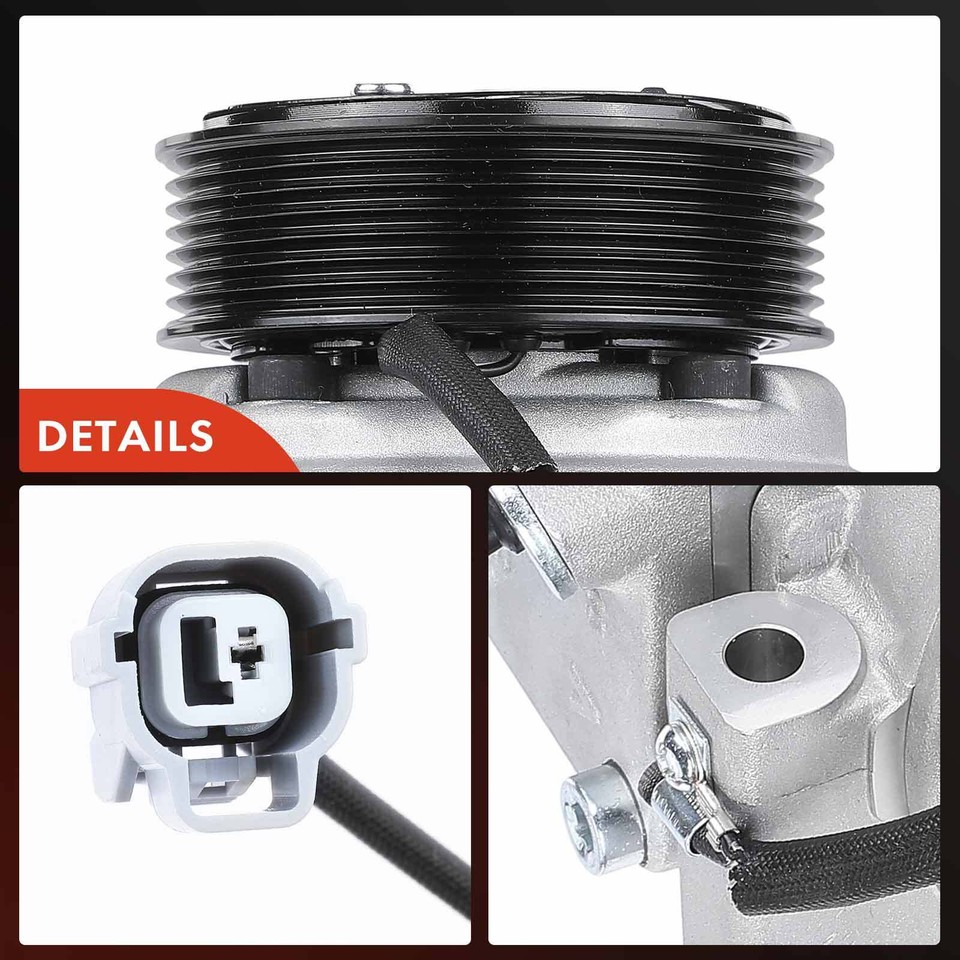AC Compressor w/ HS-110R Compressor for Honda CR-V 2002-2006 L4 2.4L ...