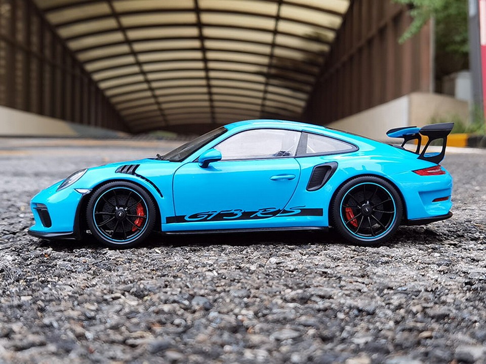 GT Autos Porsche 911 GT3 RS Blue Diecast Car 1/18 Scale Model Toy NIB ...