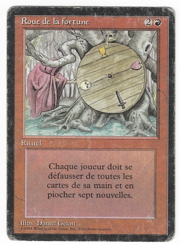 Magic-Style MTG - Wheel of Fortune - French Revised FBB - Played/Poor ...