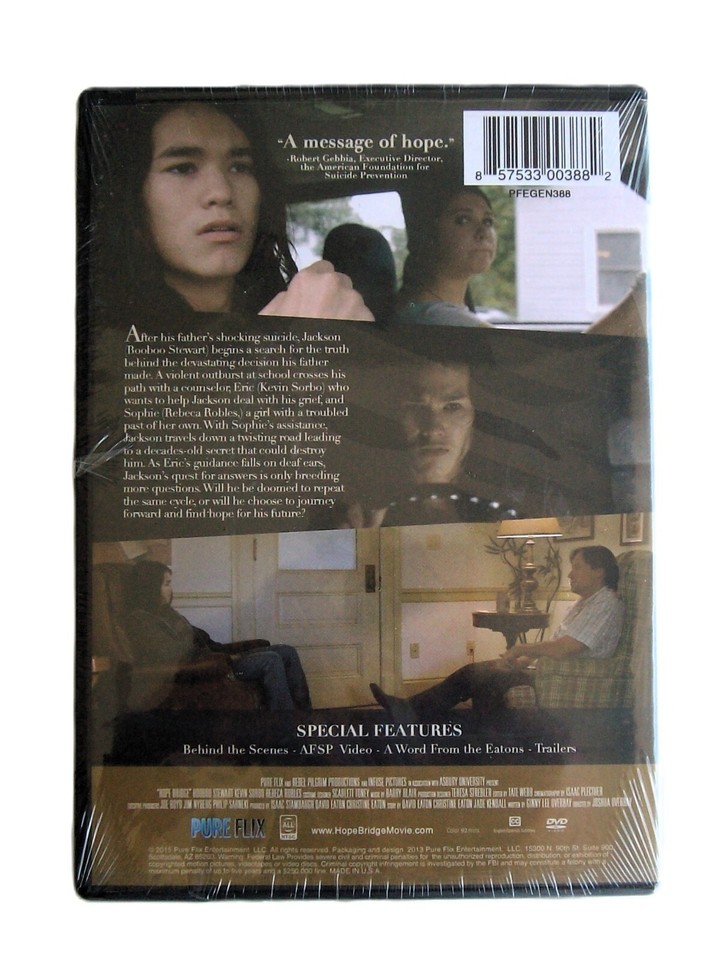 Hope Bridge By Joshua Overbay (DVD, 2015, All Region) Kevin Sorbo ...