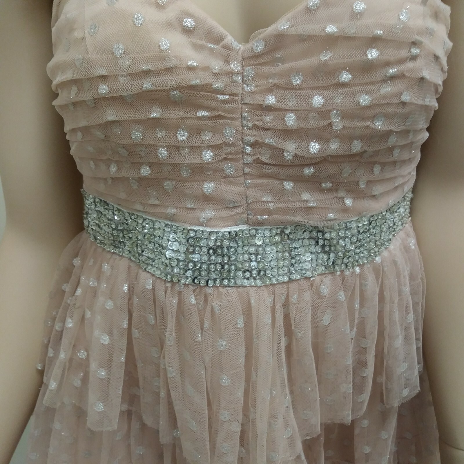 City Triangle Blush Pink Strapless Party Dress NWOT Sz 9 | eBay