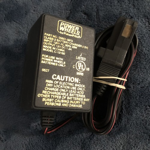 Fisher-Price Power Wheels Model C-12150 12 Volt DC Battery Charger ...
