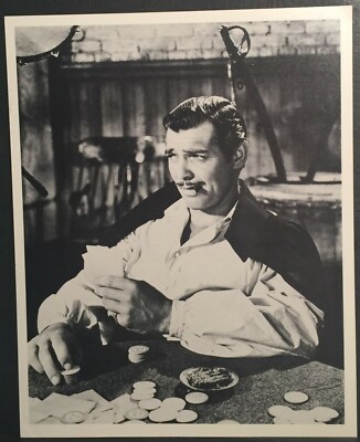 Clark Gable Gone With The Wind 8x10 Movie Still Photo Playing poker | eBay