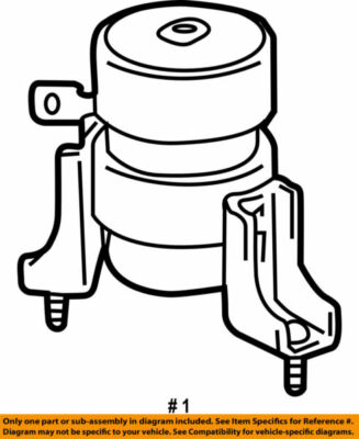 12361-28221 Toyota Insulator, engine mounting, front(for transverse ...