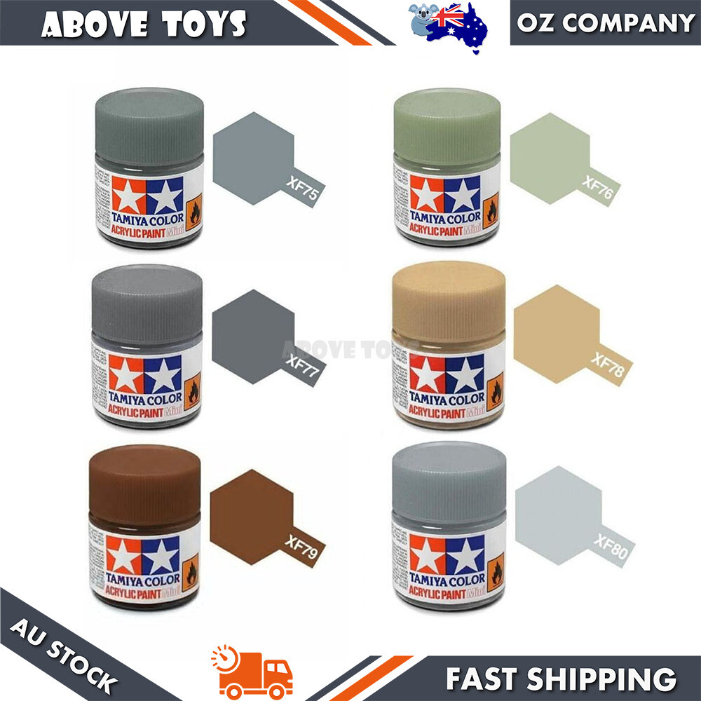 Tamiya 10ML Mini Acrylic Flat Paint 66 Colors Choices | eBay