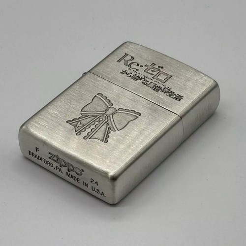 Zippo Re Zero Beatrice Motif Lighter Silver Satin Etched Brass | eBay
