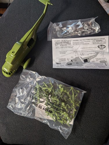 TIM MEE TOYS MILITARY RESCUE HELICOPTER ARMY MEN SET SOLDIERS ACTION ...