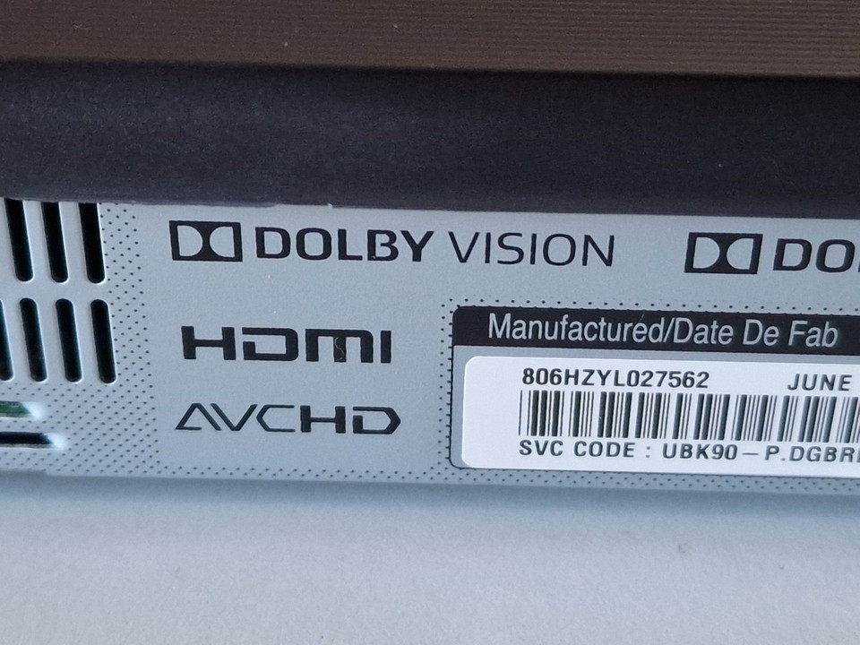 LG UBK90 4K HDR10 WiFi 3D Multi Region DVD 1-6 Dolby Vision Blu-Ray ...