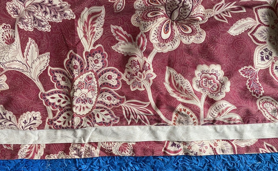 Dorma Samira Red Double Duvet Cover Jacobean | eBay UK