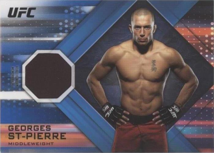 2019 Topps UFC Knockout - Relics Georges St-Pierre #KR-GSP Blue /50 ...