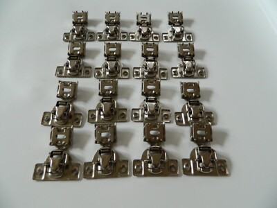 8 Sets (16 pc) - 3 Way Adjustment Concealed Cabinet Door Hinges - 1/2 ...