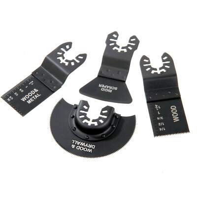 Hyper Tough WOOD & METAL CUTTING KIT Drywall Rigid Scraper Oscillating ...