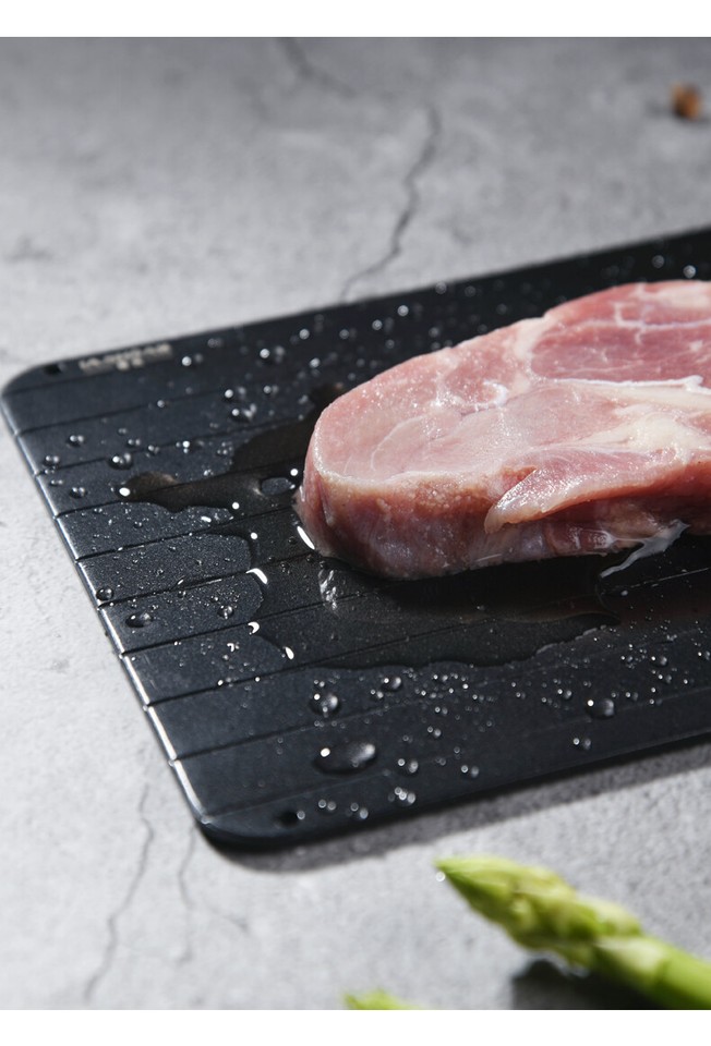 9'' Fast Defrosting Tray Rapid Thawing Board Safe Defrost Meat Frozen ...
