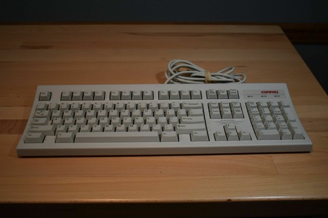 Vintage Compaq RT101 Wired Desktop Computer Keyboard Unit 04039a for ...