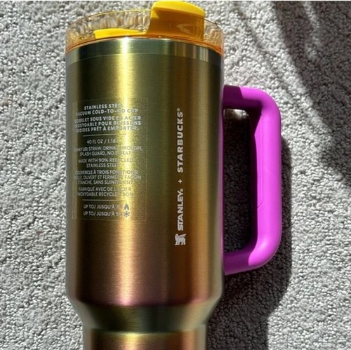 Starbucks x Stanley Summer Sunset Gradient Yellow Pink 40oz Tumbler in ...