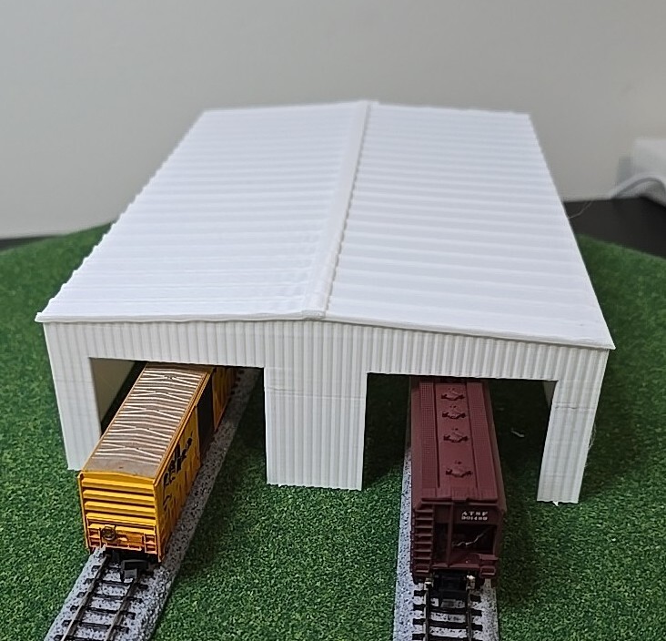 N Scale 1/160 3d Printed MEGA Warehouse Building 2 Pull Thru Doors For ...