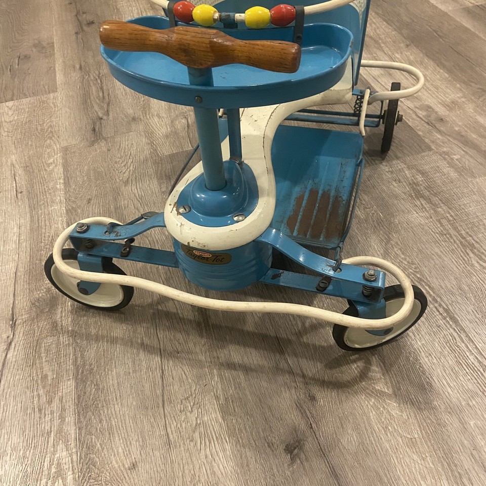 VINTAGE 1950s TAYLOR TOT METAL BABY STROLLER WALKER CARRIAGE BUGGY | eBay