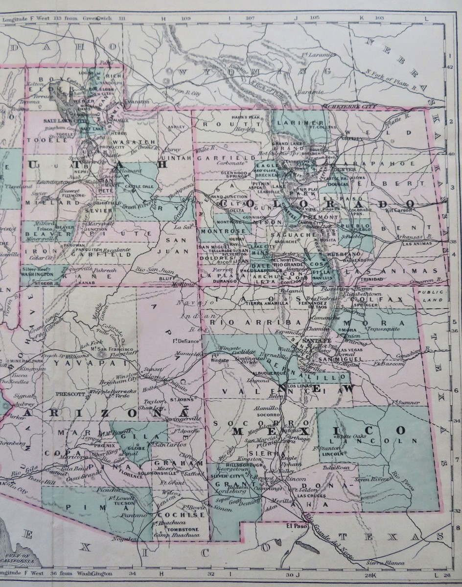 Mapa De Nevada Y Arizona Territorio De Nuevo México Wikipedia, La