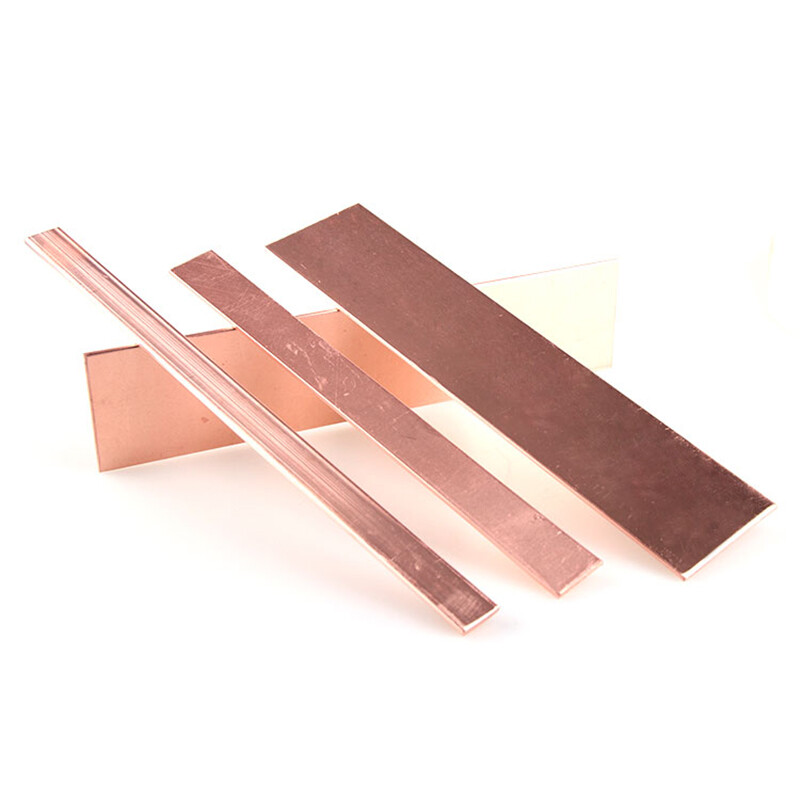 Pure Copper Flat Bar Strip Cu Metal Copper Sheets Plate 8-50mm Wide 3 ...