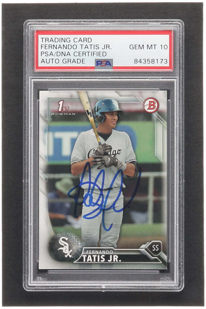 Fernando Tatis Jr. Signed 2016 Bowman Prospects #BP17 RC (PSA ...