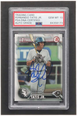 Fernando Tatis Jr. Signed 2016 Bowman Prospects #BP17 RC (PSA ...