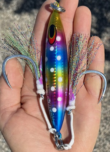 BIG TUNA KNIFE JIG 400g Eddie Bomb Heavy 9/0 BKK Hooks Torpedo Fully ...