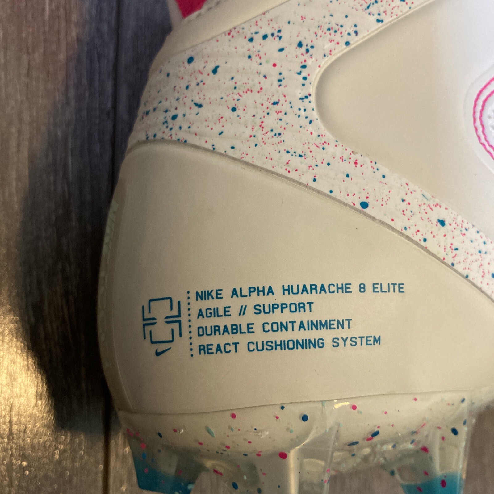 Nike Alpha Huarache 8 Elite Sail Hyper Pink Lacrosse Cleats Men’s Size ...