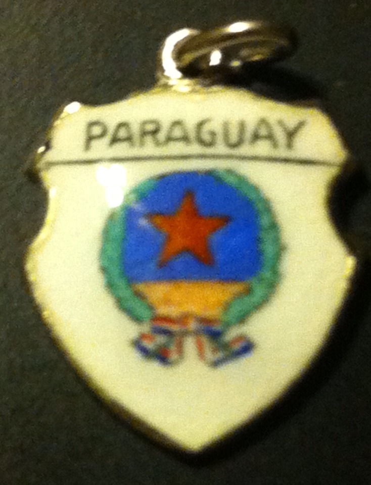 Vintage REU Sterling/Enamel Paraguay Seal Shield Charm | eBay
