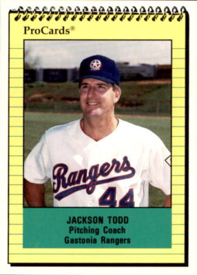 1991 Gastonia Rangers ProCards 2706 Jackson Todd Tulsa Oklahoma OK ...
