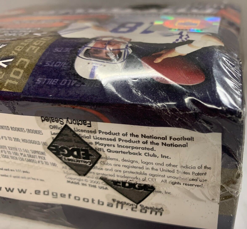 2000 COLLECTORS EDGE SUPREME NFL FOOTBALL HOBBY BOX TOM BRADY RC NEW ...