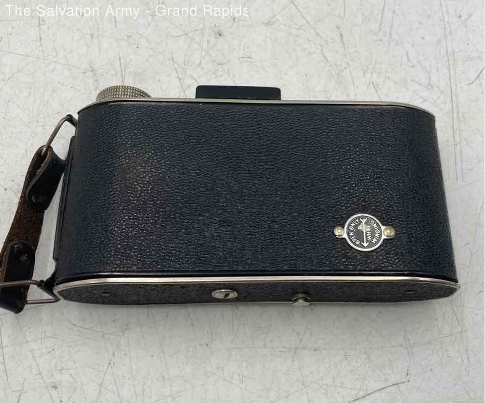 Vintage AGFA Black Silver Portable And Compact Film Folding Camera | eBay