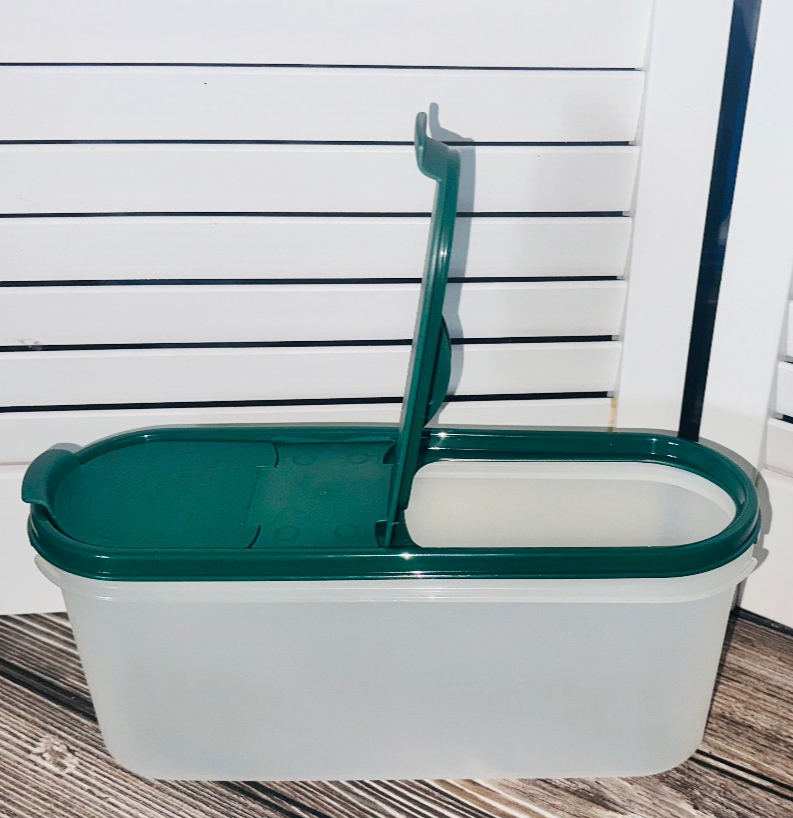 Tupperware Modular Mates Container #2400 With Green Double Flip Lid 7.5 ...
