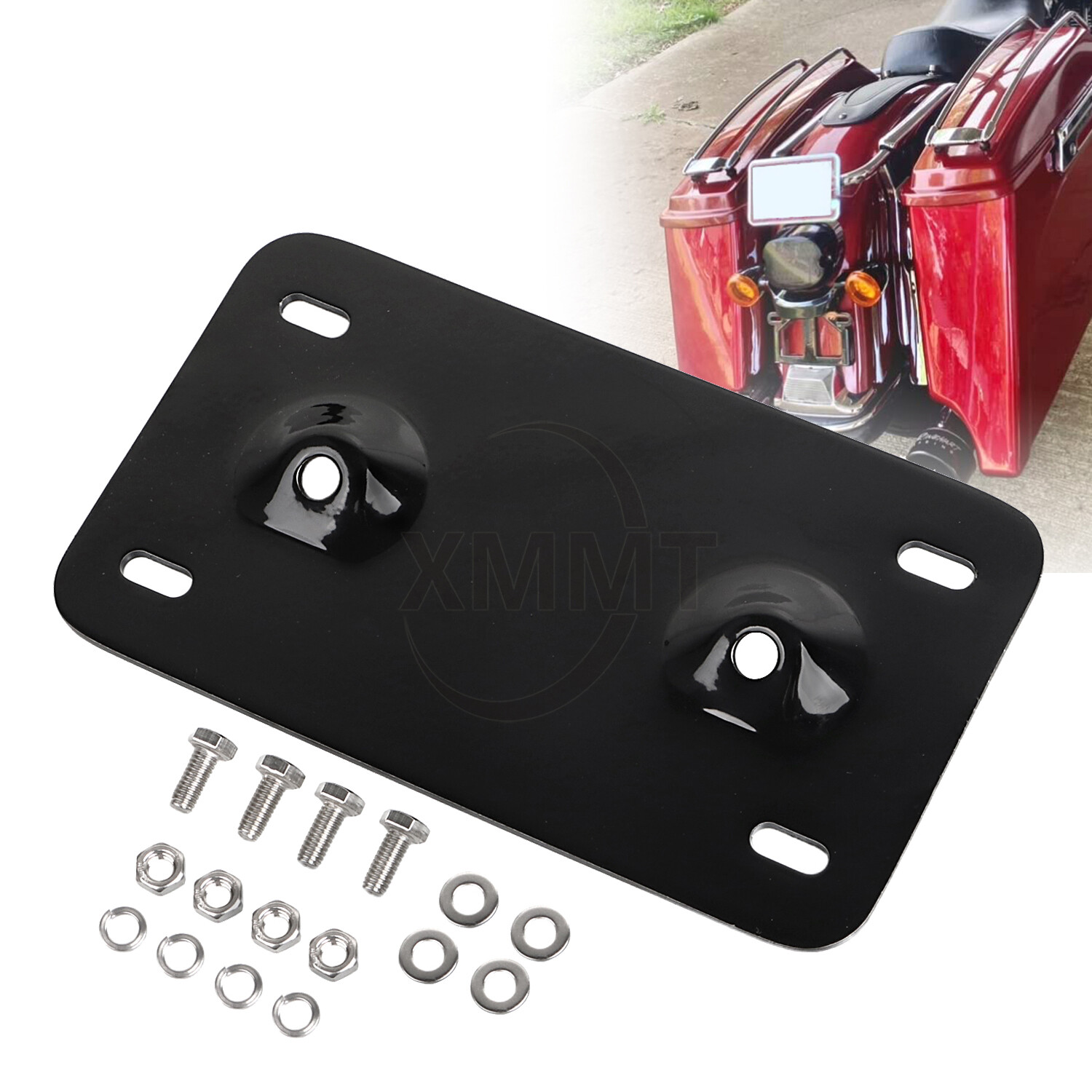 Laydown Layback License Plate Mounting Bracket Fit for Harley Electra ...