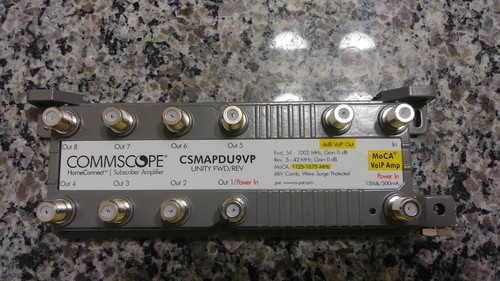 Commscope CSMAPDU9VPI 9-port HomeConnect Passive VoIP Amplifier with ...
