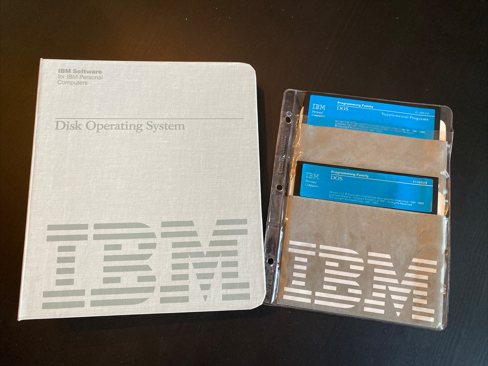 Vtg IBM Disk Operating System DOS Version 3.10 First Ed 1985 w/ 2 disks & Manual | eBay