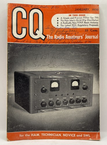 CQ The Radio Amateurs Journal ARRL American Radio Relay League January ...